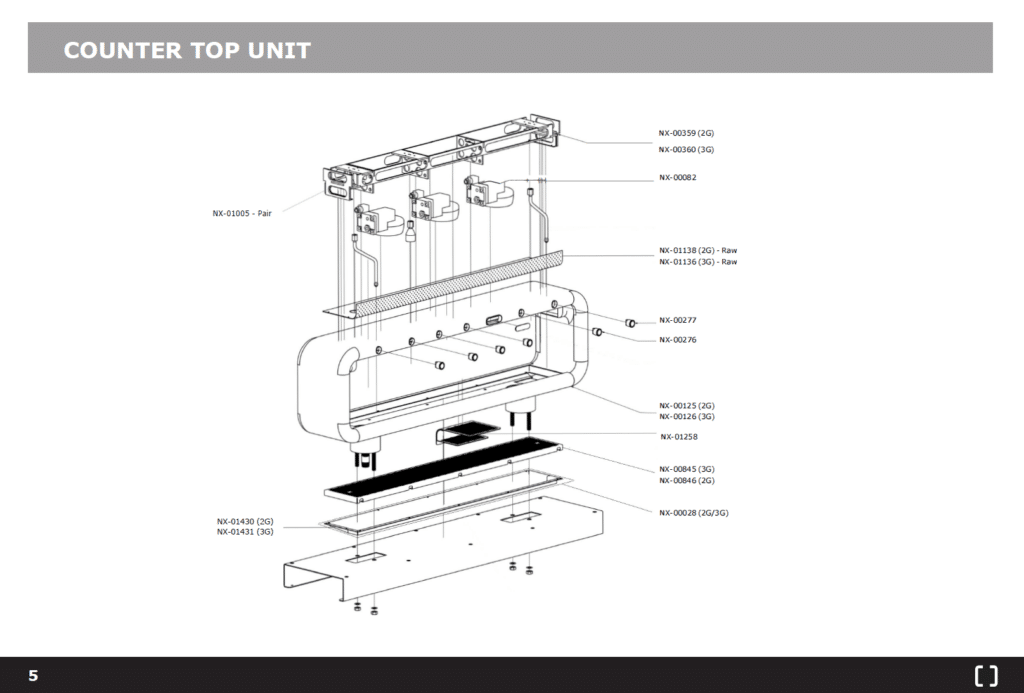 PARTS BOOK - Counter Top Unit | Aremde Coffee