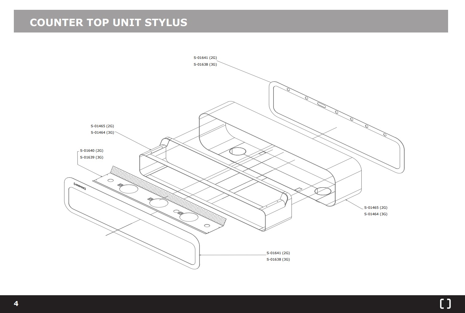 PARTS BOOK - Counter Top Unit | Aremde Coffee